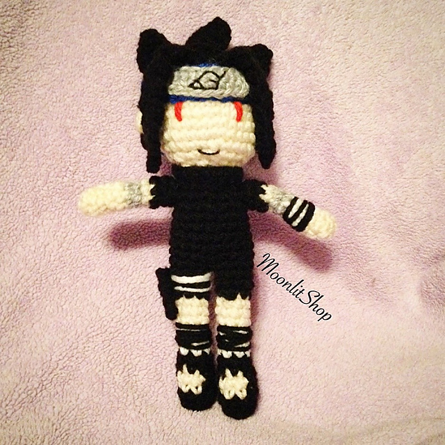 Ravelry: Sasuke Uchiha Chunin Exams pattern by MoonlitShop Patterns