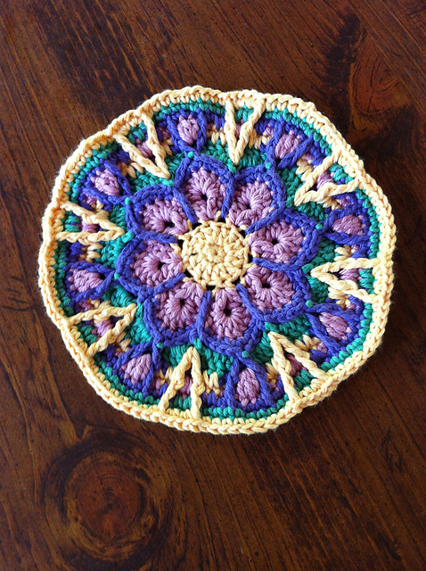 Ravelry: Eight Petal Flower Mandala pattern by Venessa M Persons