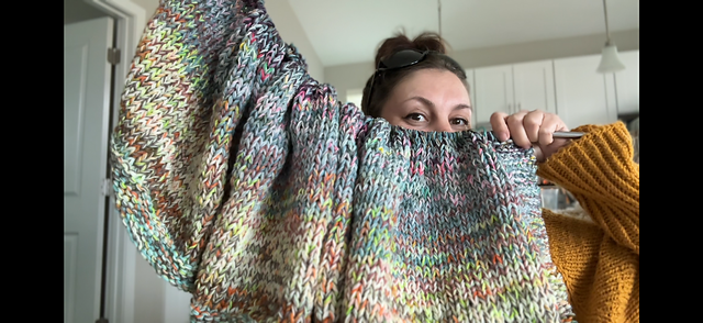 Ravelry: Stash-Busting Knit Throw pattern by Tabetha Moe