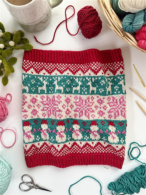 Ravelry: Holiday 2 Doodle (Standard Cowl) pattern by Jamie Lomax