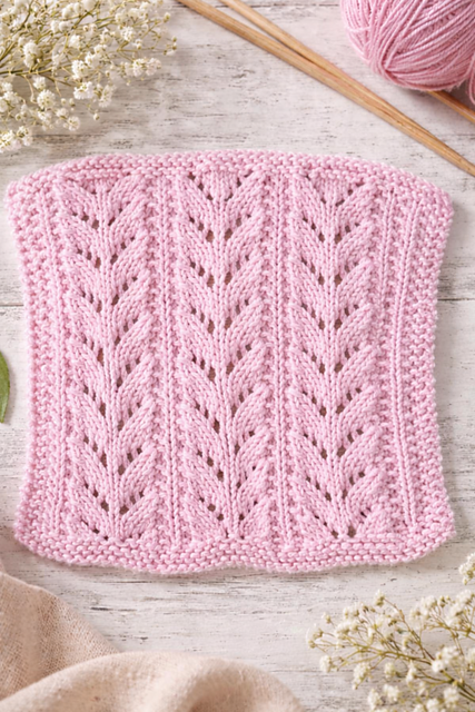 Ravelry: Easy Repeating Lace Knit Dishcloth pattern by Heather Castle ...
