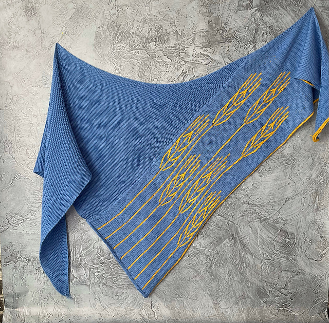 Ravelry: Freedom Fields Shawl pattern by Lyudmila Aksenik Old