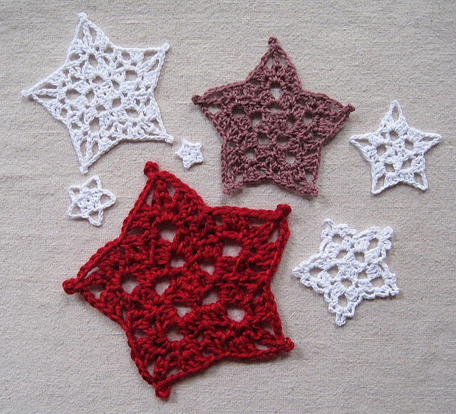 Ravelry: Five-Star Motif pattern by Sue Perez