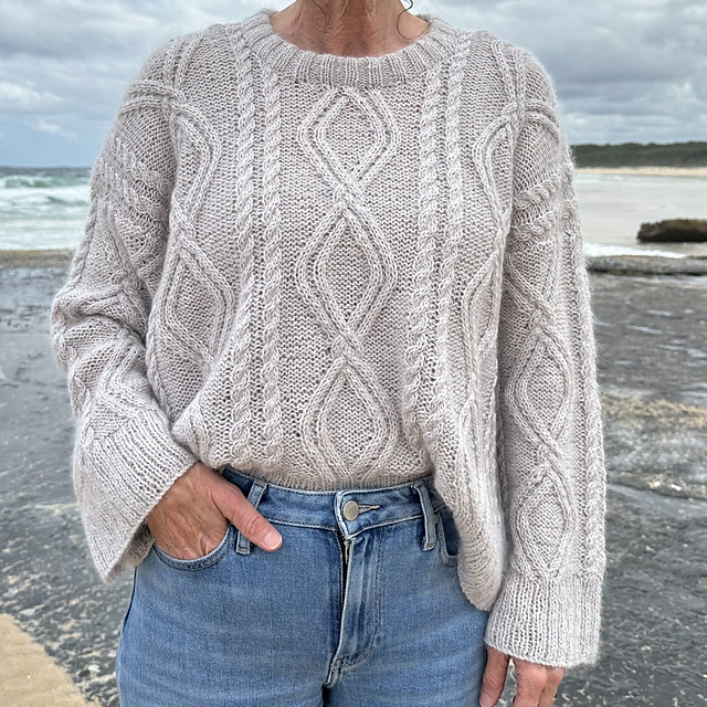Ravelry: Coast Cable Sweater pattern by Mrs Rose Designs