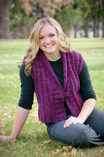 Ravelry: Shawl Collar Vest pattern by Lesley Jennings