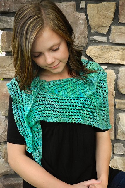 Ravelry: Red River Mini Shawl pattern by StrangeKnits