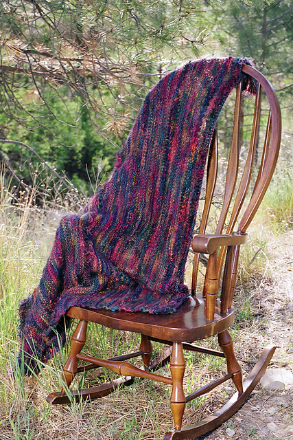 Ravelry: Mixed Fiber Throw pattern by Lisa Daniels