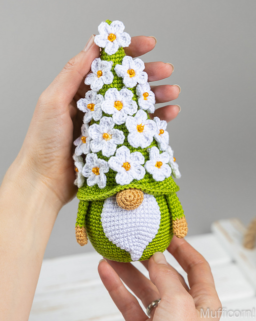 Ravelry: Gnome with Primrose pattern by Olga Chemerys