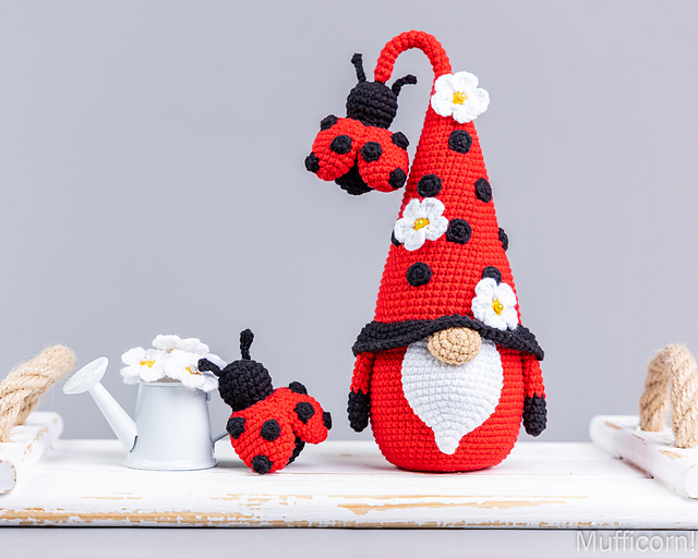 Ravelry: Ladybug Gnome pattern by Olga Chemerys