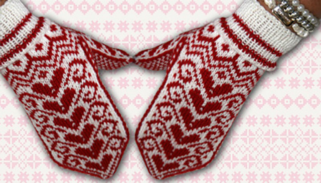 Ravelry: Flying Hearts Mittens | Hjertet Flyvende Votter pattern by ...