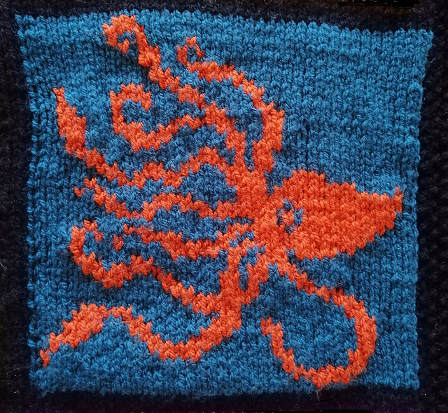 Ravelry: Giant Squid Blanket Square pattern by MuisKnitting