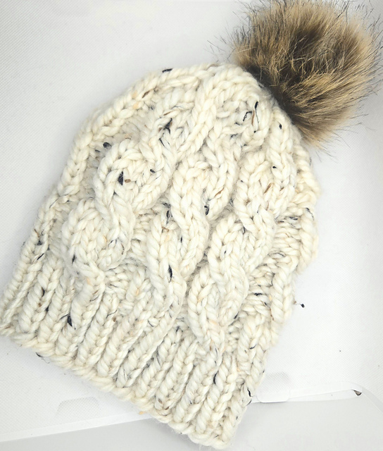 Ravelry: Anita's Angelic Twist Beanie pattern by Charlotte Duron