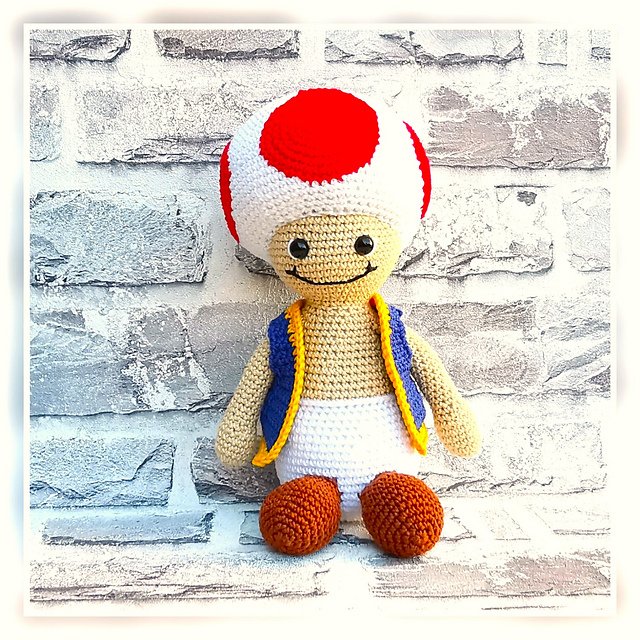 Ravelry: Super Mario TOAD / Pilzmännchen pattern by Michaela Sumionka
