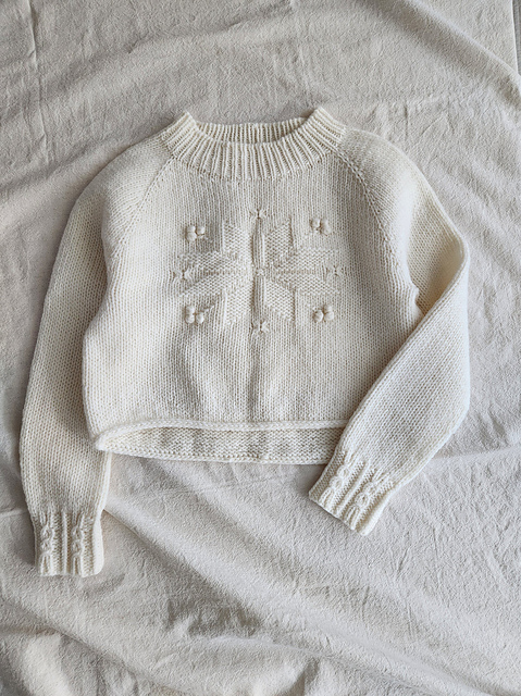 Ravelry: Snow Blossom Sweater pattern by Elly Shin