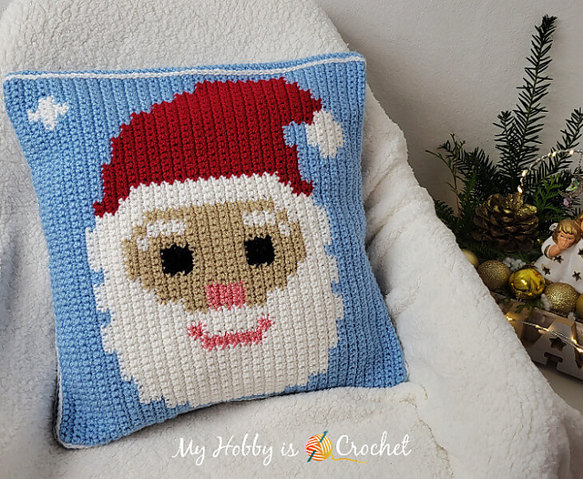 Ravelry: Dear Santa Pillow Cover pattern by Kinga Erdem