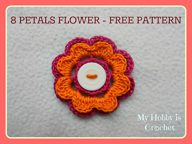 Ravelry: 2 Layered Flower pattern by Kinga Erdem