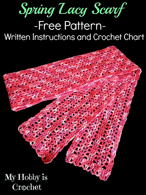 Ravelry: Lacy crochet Scarf for Spring/Fall pattern by Kinga Erdem