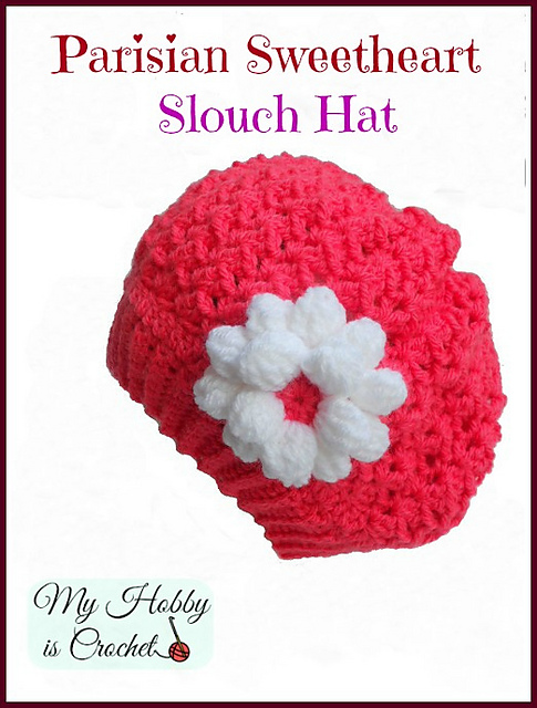 Ravelry: Parisian Sweetheart Slouch Hat pattern by Kinga Erdem