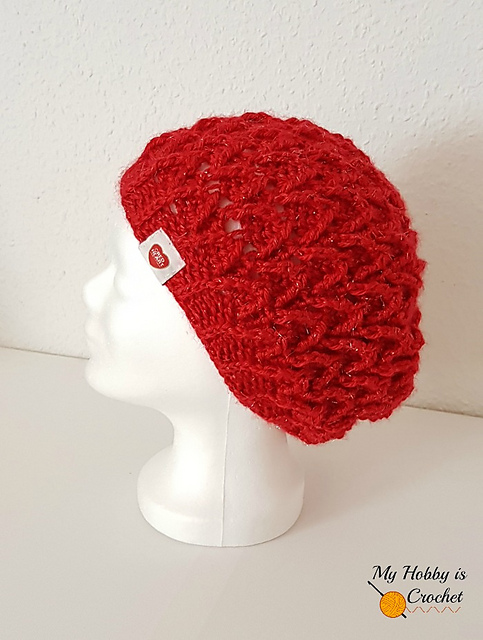 Ravelry: Sparkle Ruby Hat pattern by Kinga Erdem