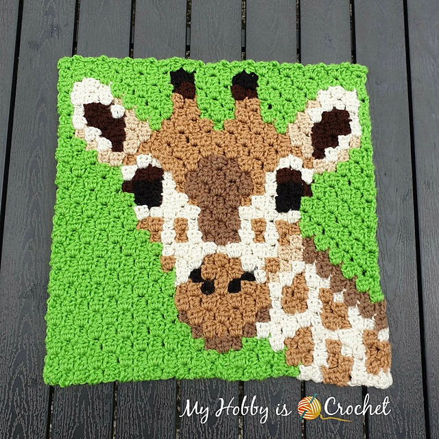 Ravelry: Giraffe C2C Square pattern by Kinga Erdem