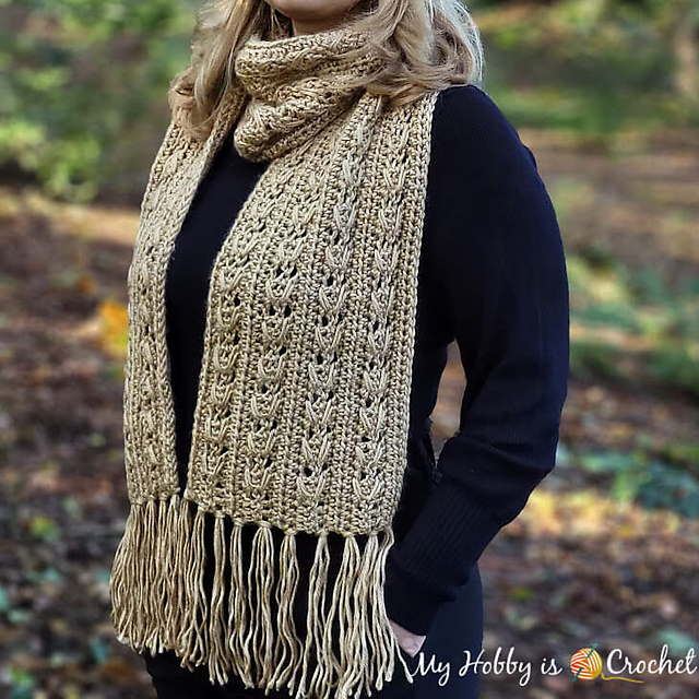 Ravelry: Wheat Scarf pattern by Kinga Erdem