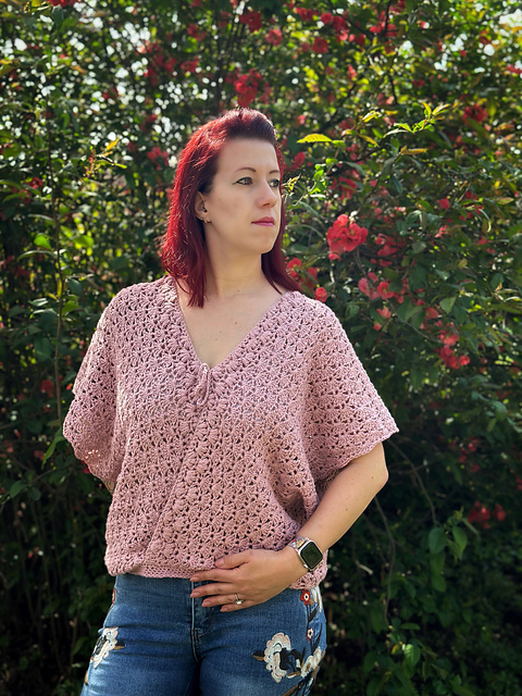 Ravelry: Blooming Thistle Top pattern by K.A.M.E. Crochet