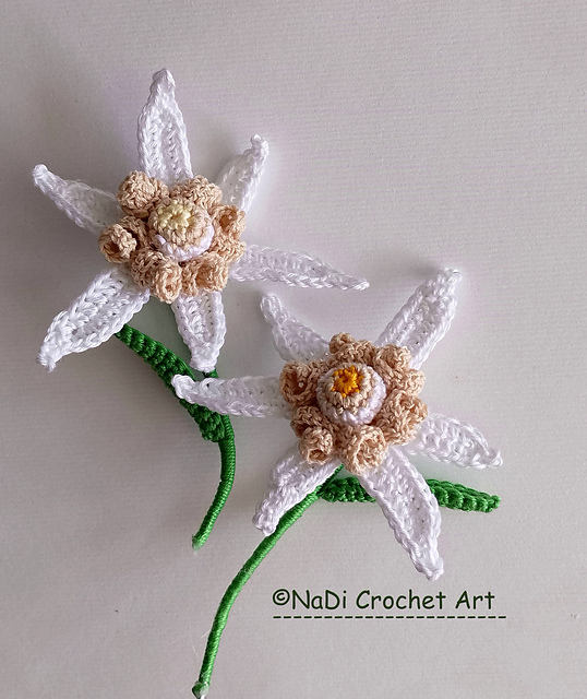 Ravelry: Edelweiss flower pattern by Nadi Steiner