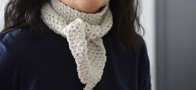 Ravelry: Moss stitch thin scarf pattern by Nadia BF