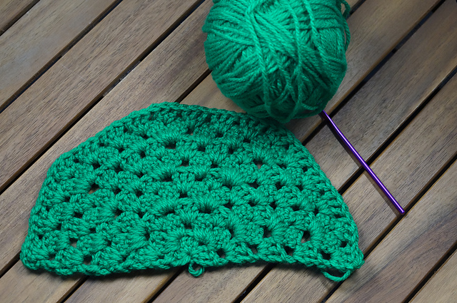 Ravelry: Granny stripes half circle pattern by Nadia BF