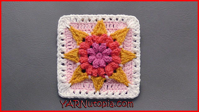 Ravelry: Hello Sunshine Granny Square pattern by Nadia Fuad