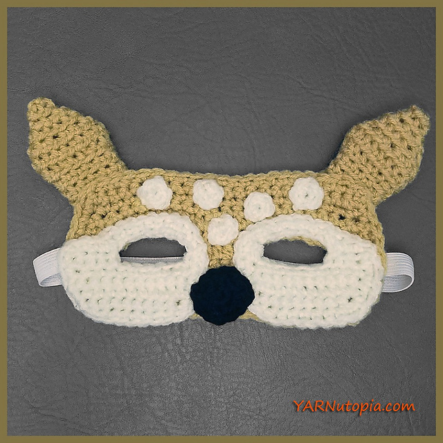 Ravelry: Fawn Mask pattern by Nadia Fuad