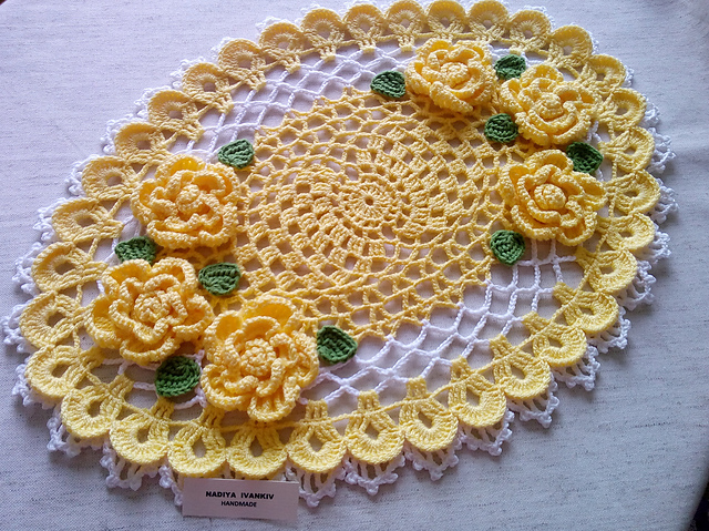 Ravelry: Yellow doily pattern by Nadiya Ivankiv