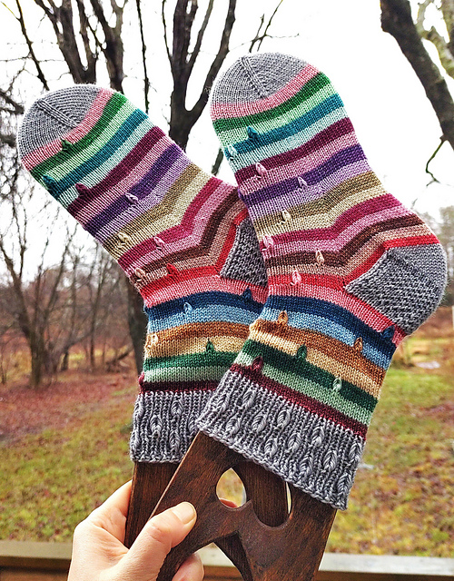 Ravelry: Color Drop Socks pattern by Nailya Plaskey