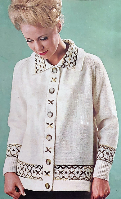 Ravelry: Colorwork Trim Cardigan N1340 pattern by Lister & Co (Knitting ...