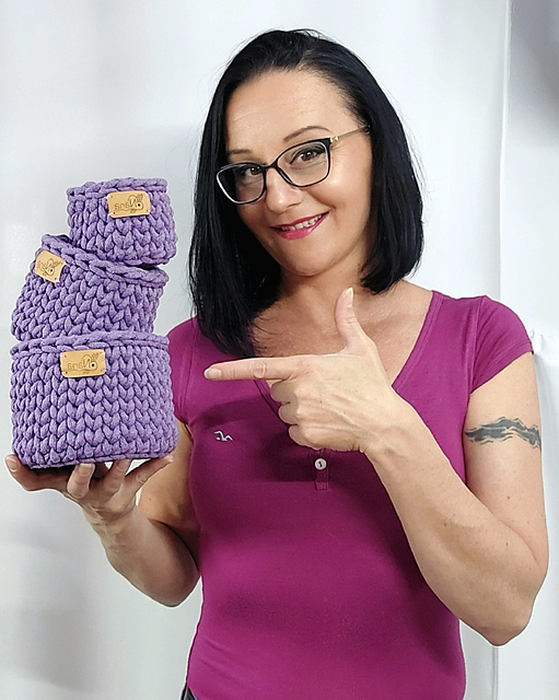 Ravelry: Basket with Straight wall pattern by Melinda Molnar