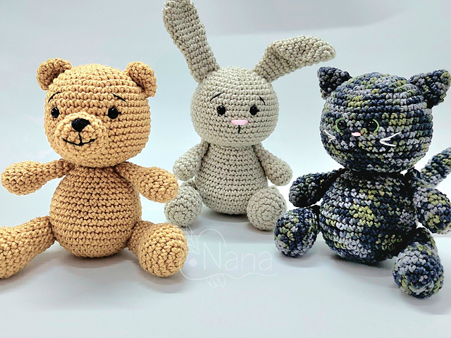 Ravelry: Amigurumi Taddy Kitty Bunny pattern by Melinda Molnar