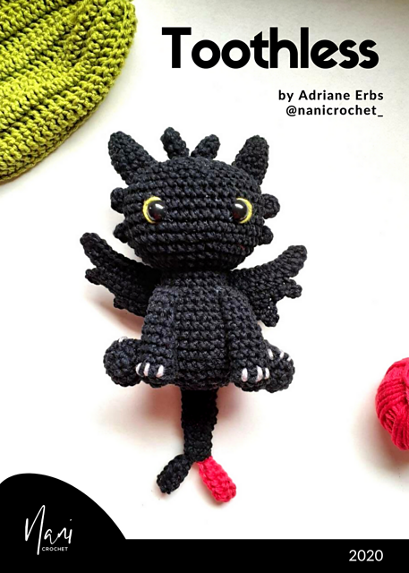 Ravelry: Toothless Night Fury pattern by Adriane Erbs