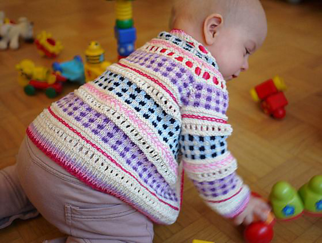 Ravelry: Check and Cross-Stitch Jacket pattern by Debbie Bliss