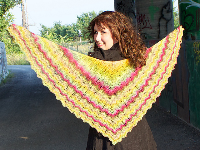 Ravelry: Meander Shawl pattern by Natalie Servant