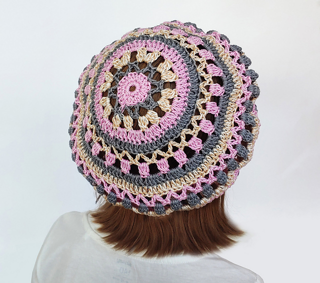 Ravelry: Lace Summer Beret Mandala pattern by Natalie Lviv