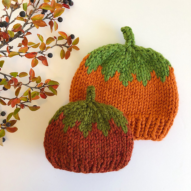 Ravelry: Cozy Knit Pumpkin Hat pattern by Shireen Garrow