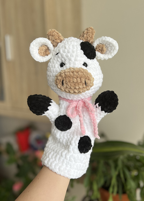 Ravelry: Cow Hand Puppet pattern by Nataliia Romaniv