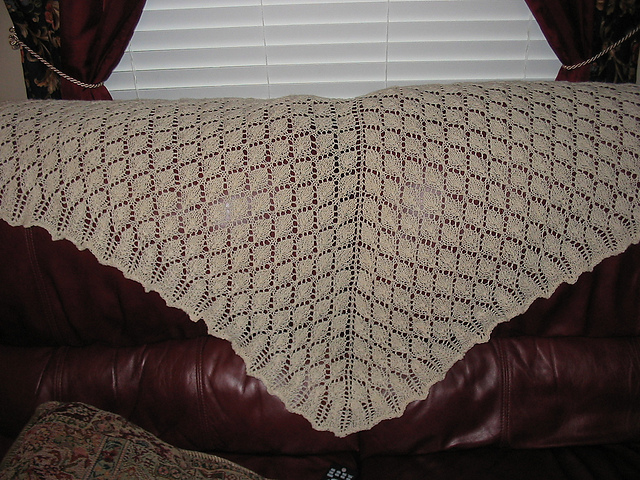 Ravelry: Triangular Leaf Shawl pattern by Kay Meadors