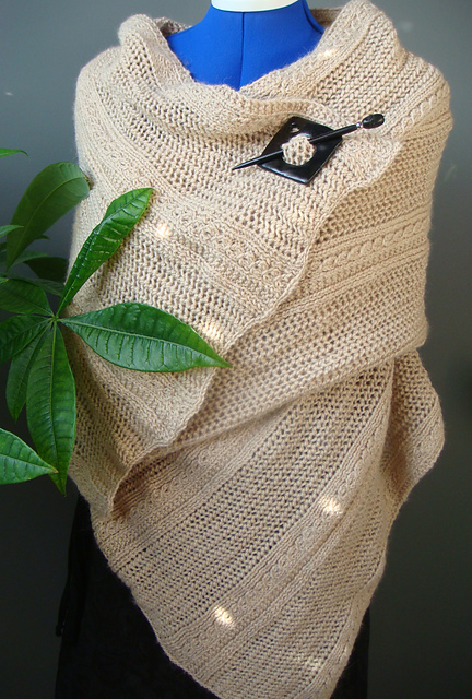 Ravelry: Single Armhole Wrapture Shawl pattern by Carol Balogh