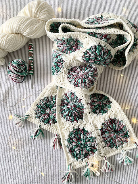 Ravelry: Basic Sunburst Scarf pattern by Mallory Krall