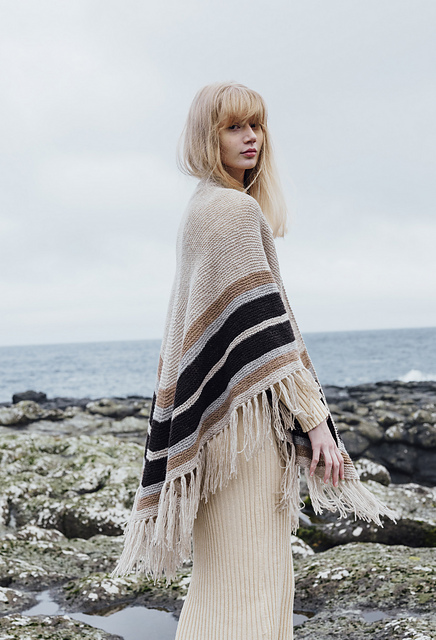 Ravelry: Faroese Shawl with Stripes (Adult) pattern by Tóra Joensen