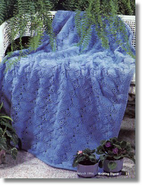 Ravelry: Lace Fan Afghan pattern by Nazanin S. Fard
