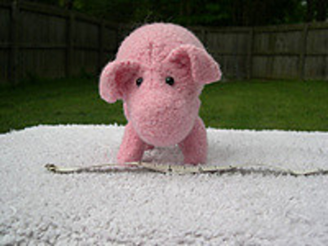 Ravelry: Knitted/Felted Pink Pig pattern by Anita M. Wheeless