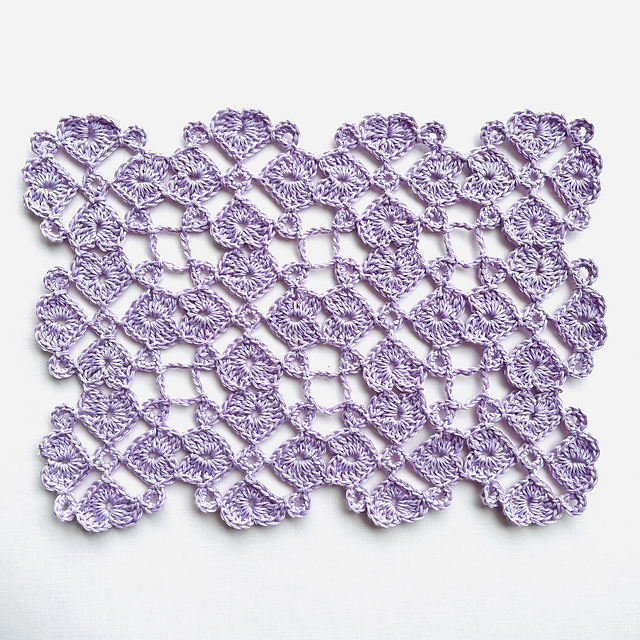 Ravelry: Heartstrings Granny Square Doily pattern by Lisa Hounshell