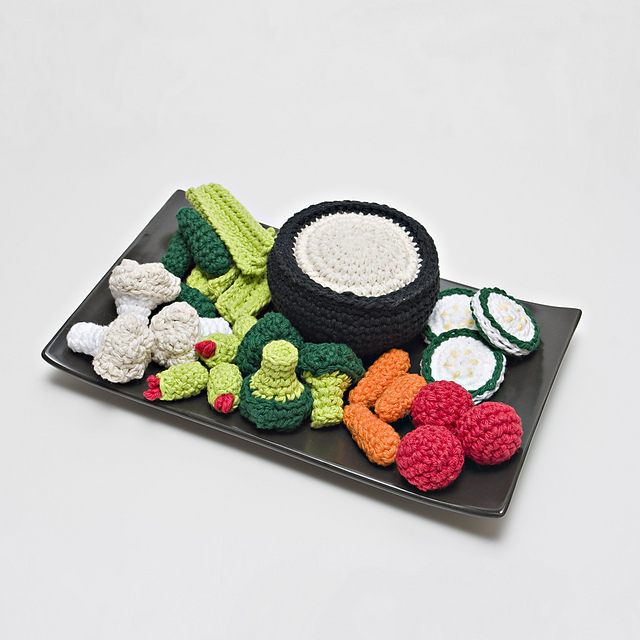 Ravelry: Crochet Vegetable Tray pattern by NeedleNoodles